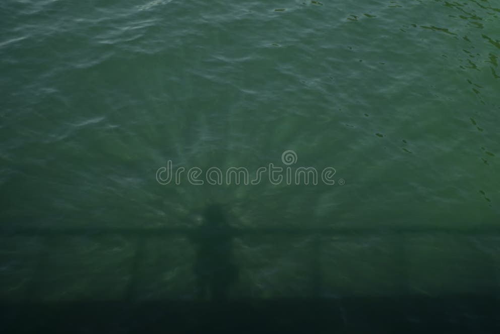 Abstract Shadows on Deep Green Water Stock Image - Image of abstract ...