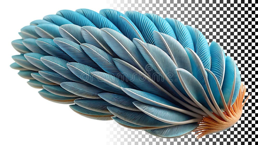 Abstract Layered Geometric Spiky Shape Blue Modern Design Element Png ...