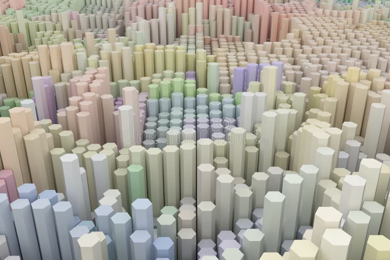 Abstract Shape Composition, Geometric Structure Block. Wallpaper Stock ...