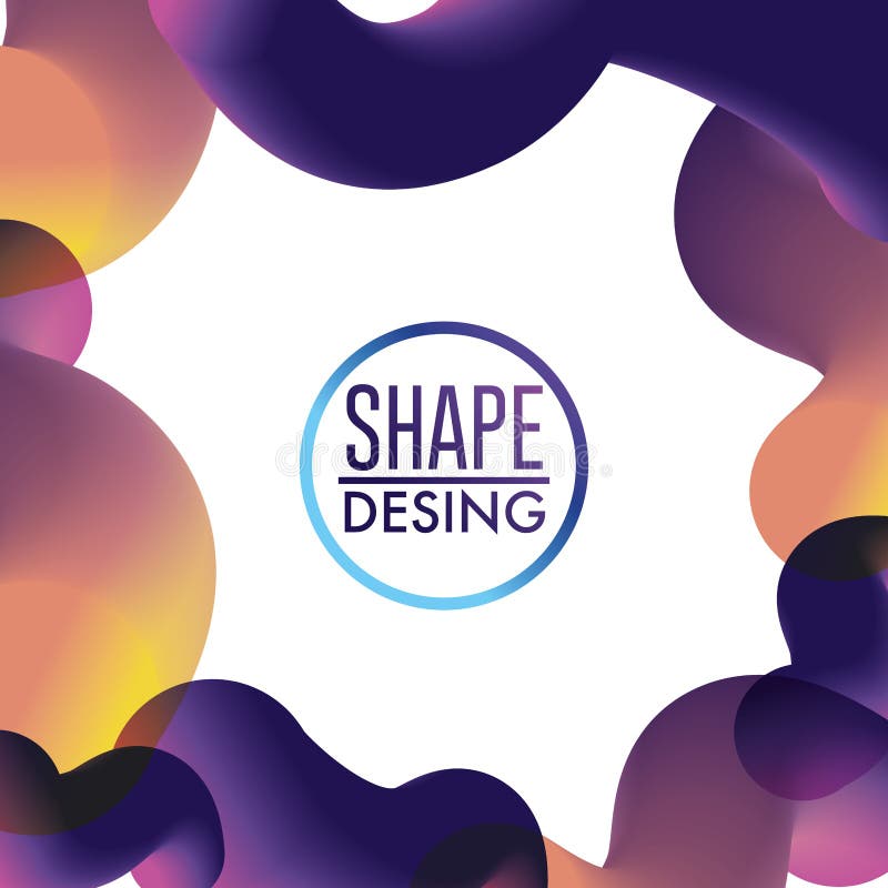 Abstract Shape Decoration Backgroun Design Stock Vector - Illustration ...
