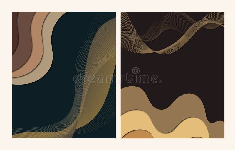 Abstract Shape Design Beown Stock Illustration - Illustration of ...