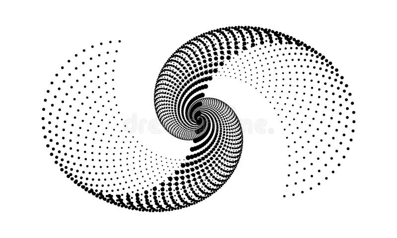 Abstract Shape with Dotted Lines Stock Vector - Illustration of ...