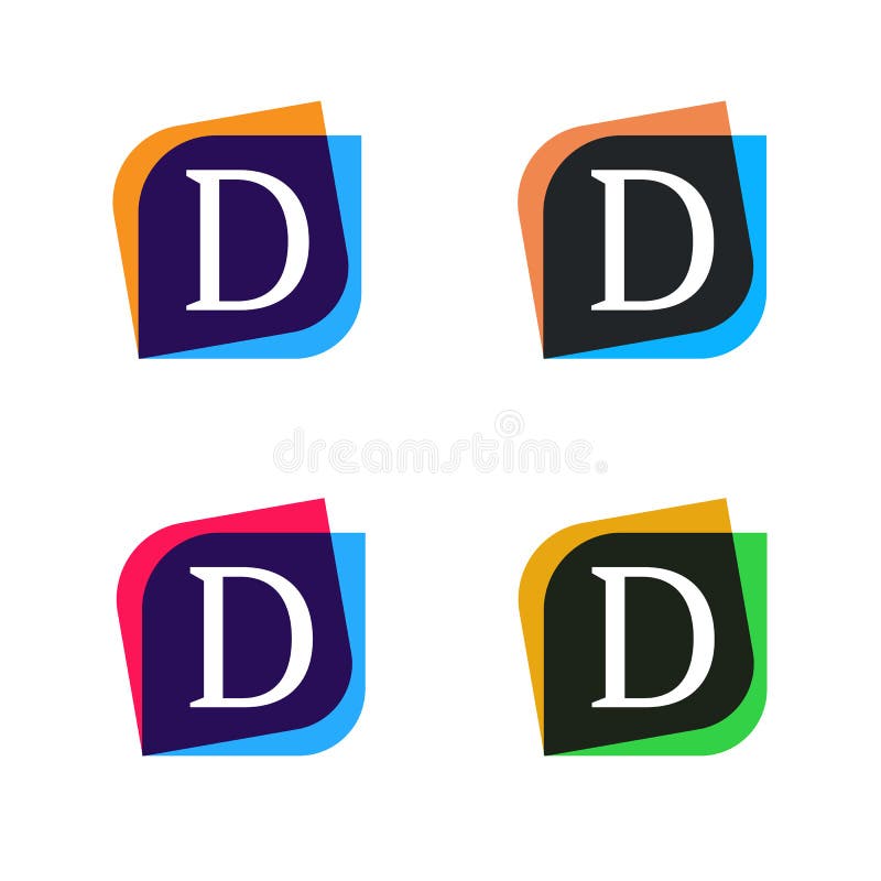Abstract Shape Element Company Logo Sign Icon Vector Design. D L Stock ...