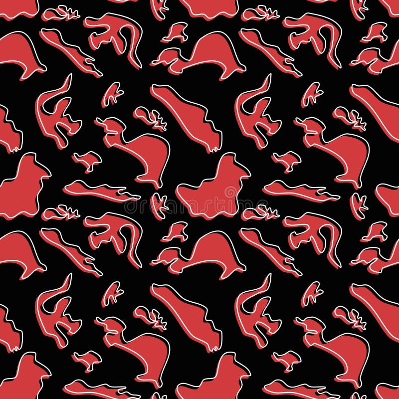 Abstract Shape Indonesian Archipelago Pattern Stock Vector ...