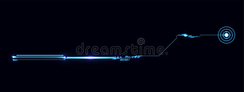 Abstract Shape of Line, Blue Futuristic Vector Illustration. Stock ...