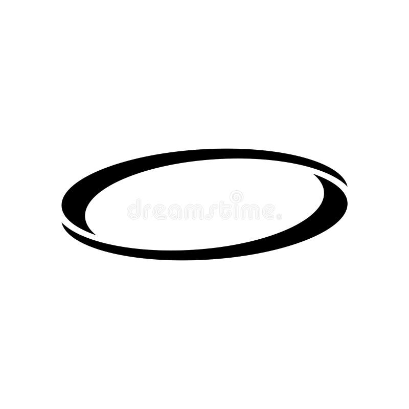 Abstract Shape Oval Swoosh Icon Logo Stock Vector - Illustration of ...