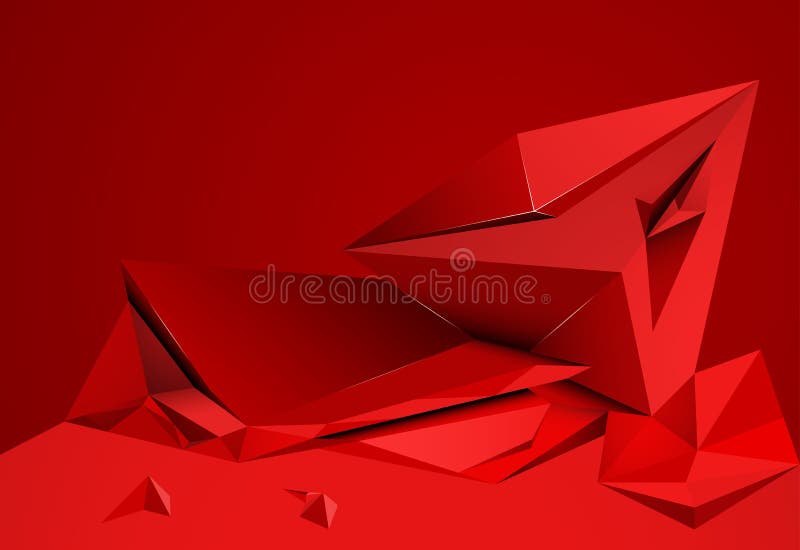 Abstract shape red color stock illustration. Illustration of cure ...