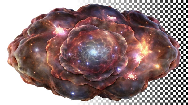 Abstract Galaxy Cloud Shape, Cosmic Nebula Texture, Space Art Element ...