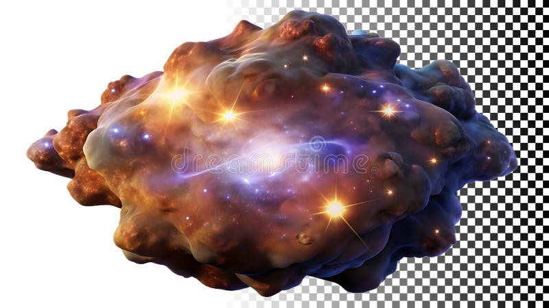 Abstract Galaxy Cloud Shape, Cosmic Nebula Texture, Space Art Element ...