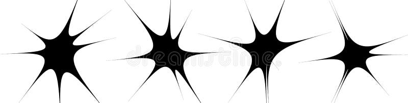 Abstract Shape Set. Contours of Different Irregular Abstract Shapes ...