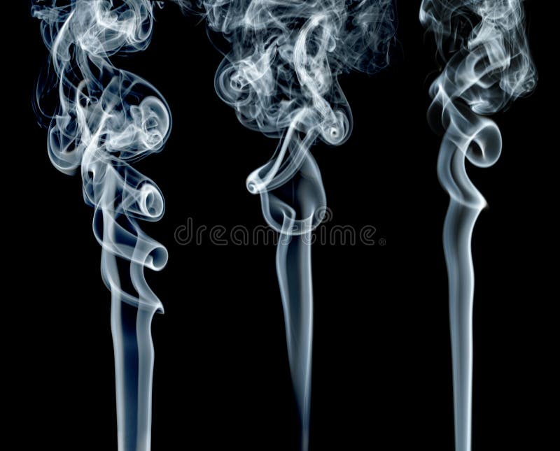 Abstract Shape Smoke on Black Background Stock Photo - Image of ...