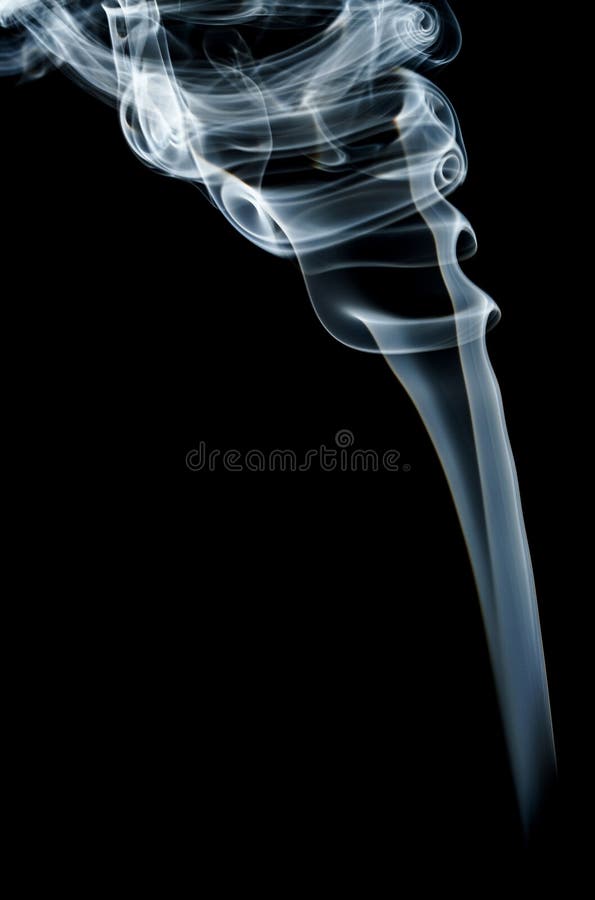 Abstract Shape Smoke on Black Background Stock Image - Image of smoke ...