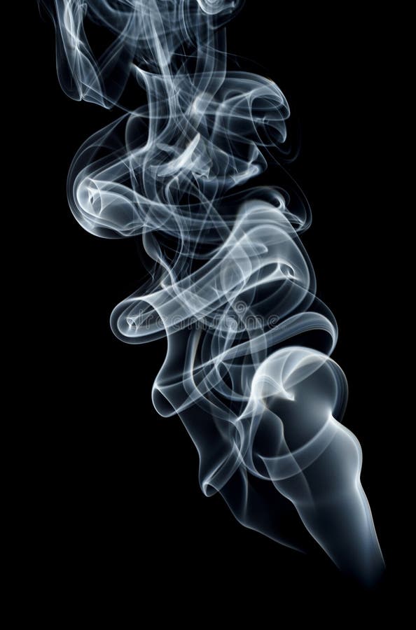 Abstract Shape Smoke on Black Background Stock Photo - Image of ...
