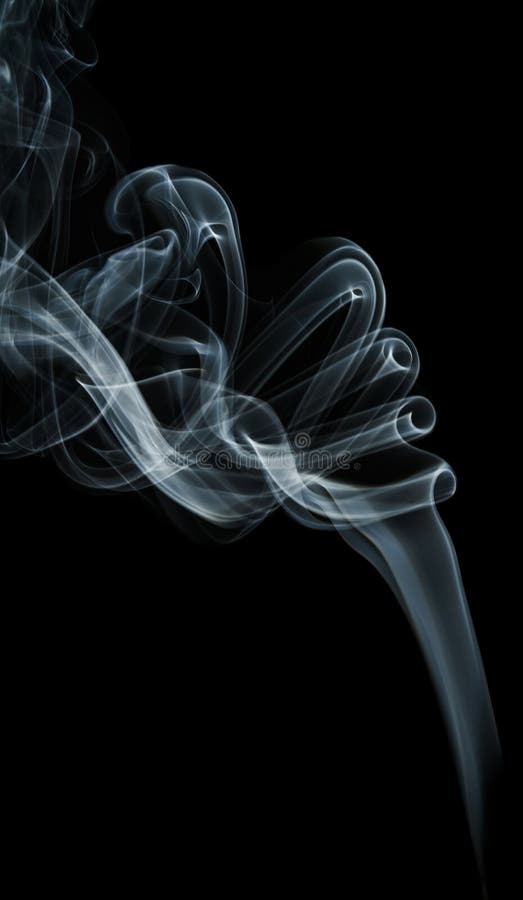 Abstract Shape Smoke on Black Background Stock Image - Image of smoke ...