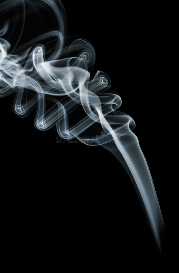 Abstract Shape Smoke on Black Background Stock Image - Image of flowing ...