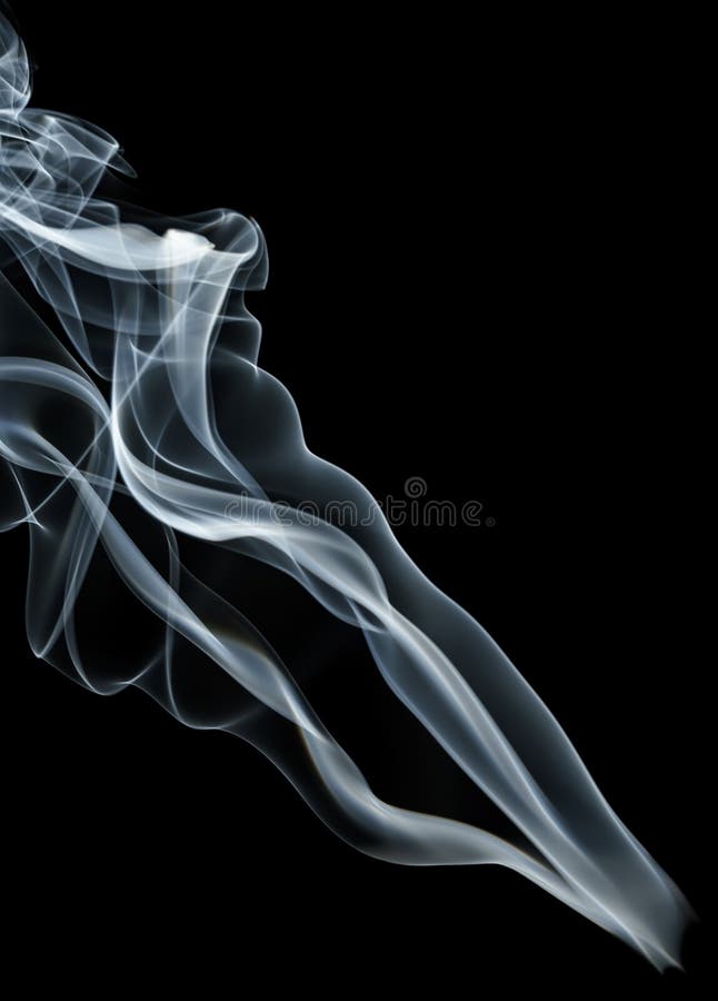 Abstract Shape Smoke on Black Background Stock Photo - Image of shape ...