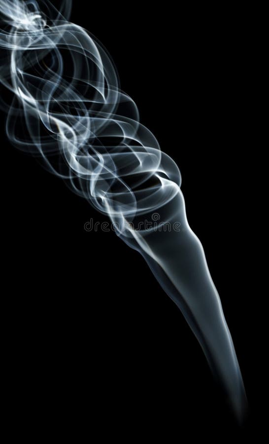 Abstract Shape Smoke on Black Background Stock Image - Image of smoky ...