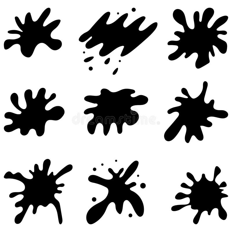 Abstract Shape Splatter Illustration Premium Vector for Graphic Stock ...