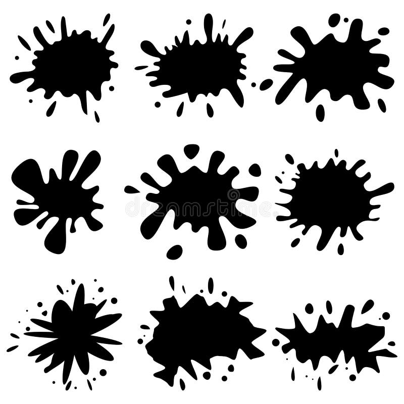 Abstract Shape Splatter Illustration Premium Vector for Graphic Stock ...