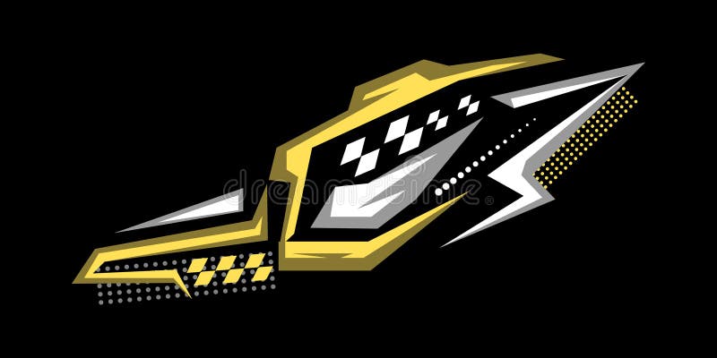 Abstract Shape Sport Vinyl Sticker Stripes Decal Variation Art Stock ...