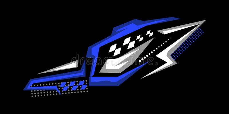 Abstract Shape Sport Vinyl Sticker Stripes Decal Variation Design Stock ...