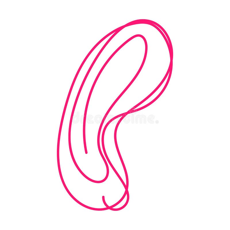 Abstract Shape Stroke Line Modern Art Design Element for Print and Web ...