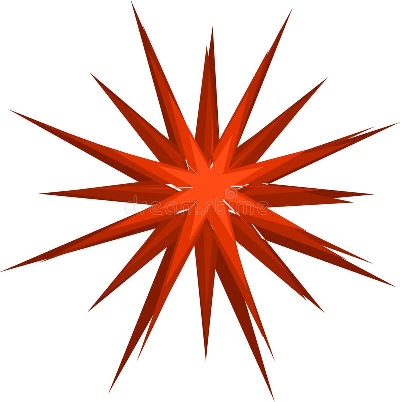 Abstract Shape. Stylized Star. Graphic Element for Design Stock Vector ...