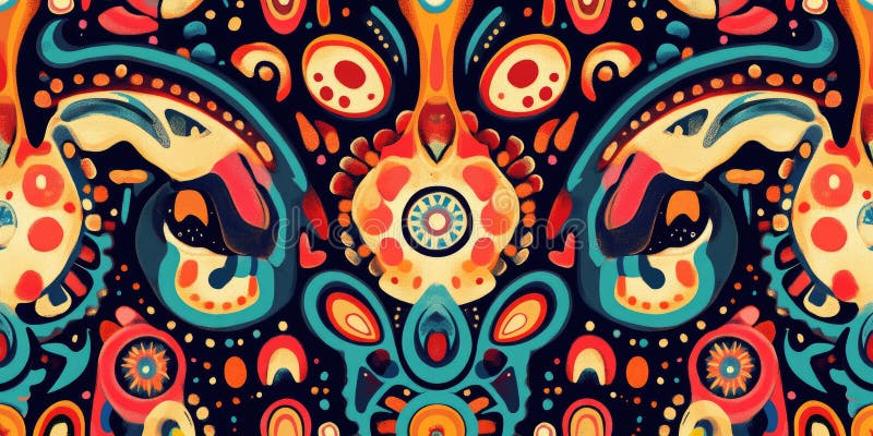 Abstract Shape Symphony: Neon Colors and Geometric Forms, Playful ...