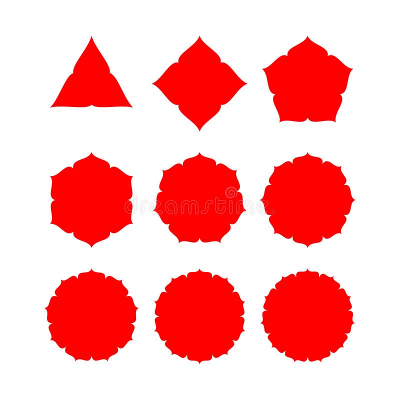 Abstract Shape with Variety Pointed Stock Vector - Illustration of ...