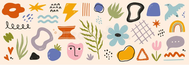 Pastel Flower Blob Shape Design Stock Illustrations – 586 Pastel Flower ...