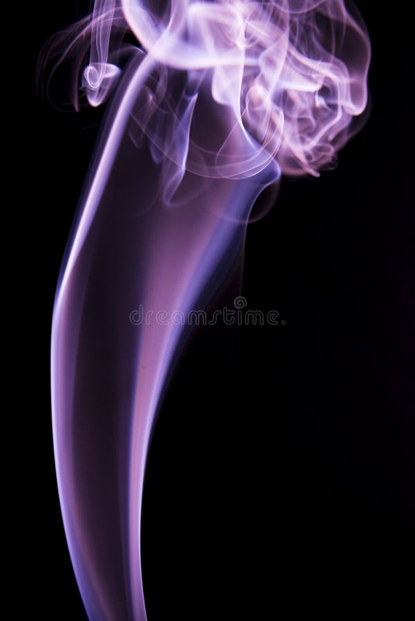 Violet Smoke On Black Background Stock Photo - Image of smoke ...