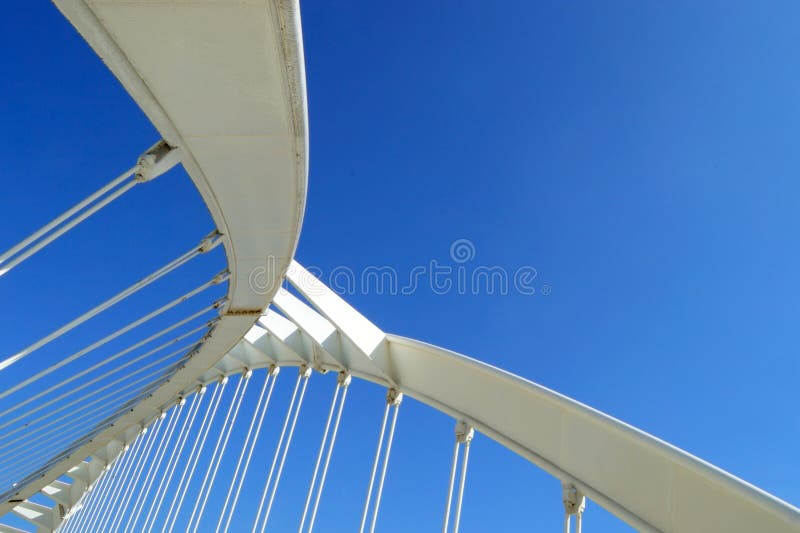 Abstract Shape of a White Bridge. Space for Editor S Text. Stock Image ...