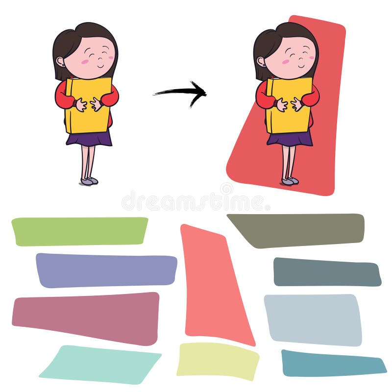 Abstract Shapes Background. Organic Random Rectangle Shape Elements ...