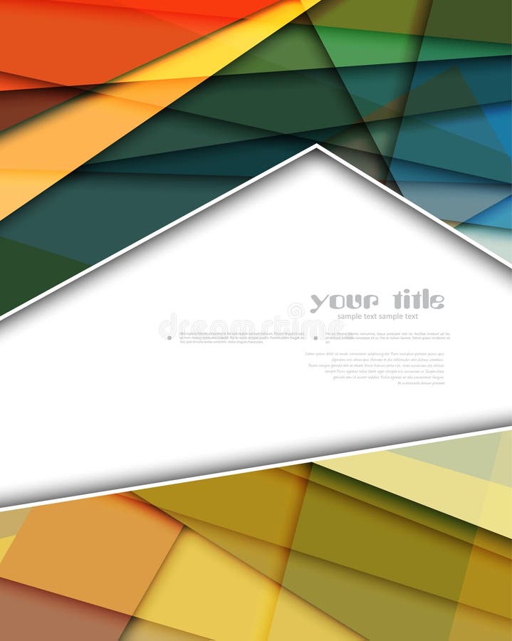 Abstract Shapes Brochure Design Stock Vector - Illustration of card ...