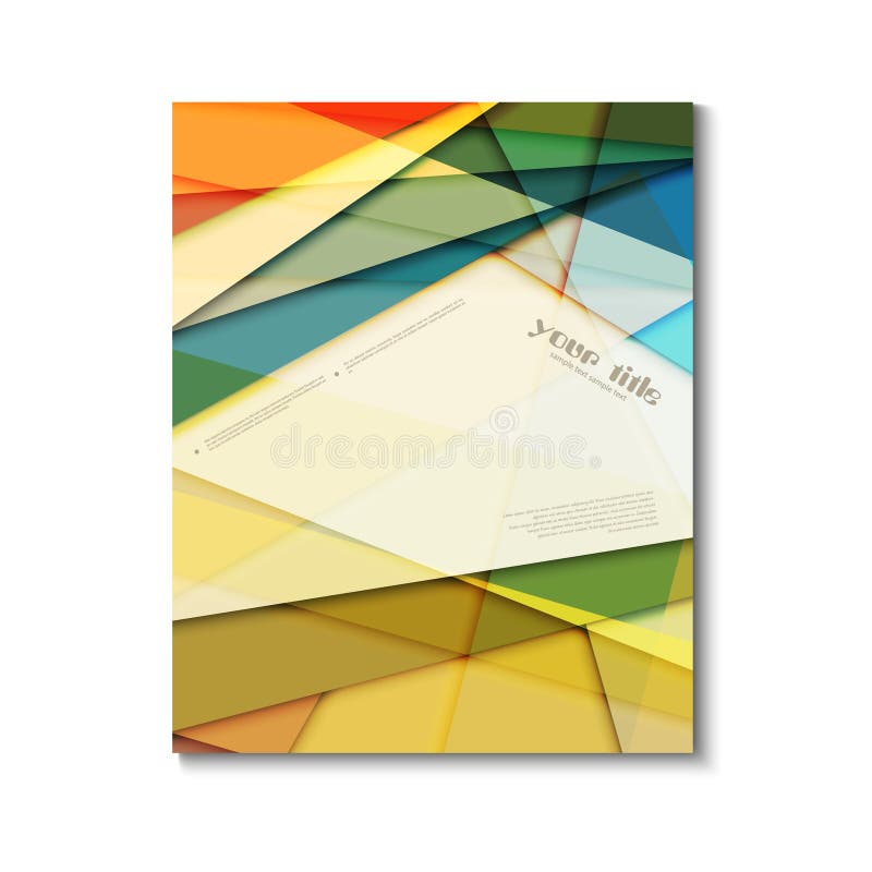 Abstract Shapes Brochure Design Stock Vector - Illustration of ...