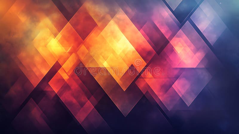 Abstract Shapes and Colors Form an Energetic Visual Composition Stock ...