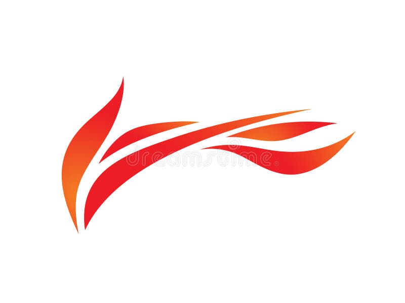 Abstract Shapes Concept Logo Design. Fire Flame Hot Ignite Creative ...