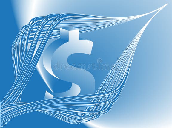 Abstract shapes and dollar stock vector. Illustration of conceptual ...