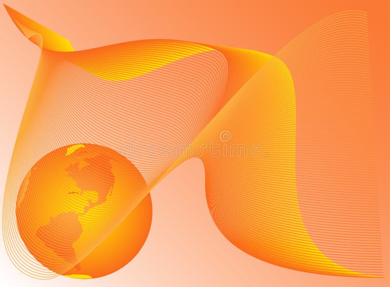Abstract shapes and Earth stock vector. Illustration of abstract - 3598410