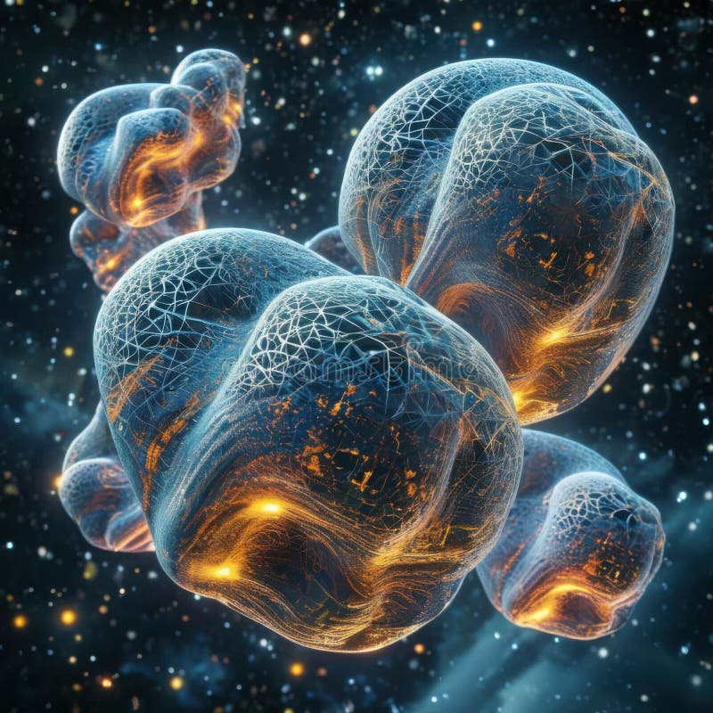 Abstract Shapes Floating in Space, Geometric Shapes Stock Illustration ... Abstract Shapes Floating in Space, Geometric Shapes Stock Illustration ...