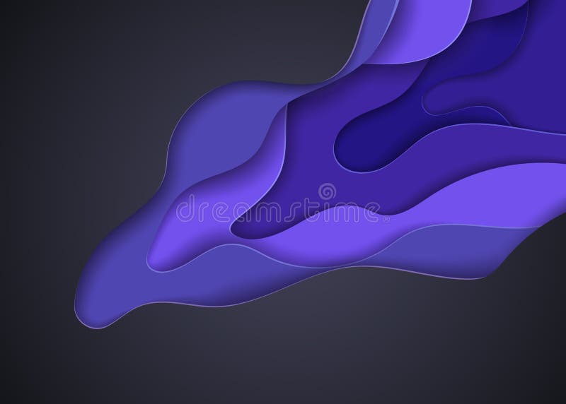 Abstract Shapes Form. Paper Style Stock Illustration - Illustration of ...