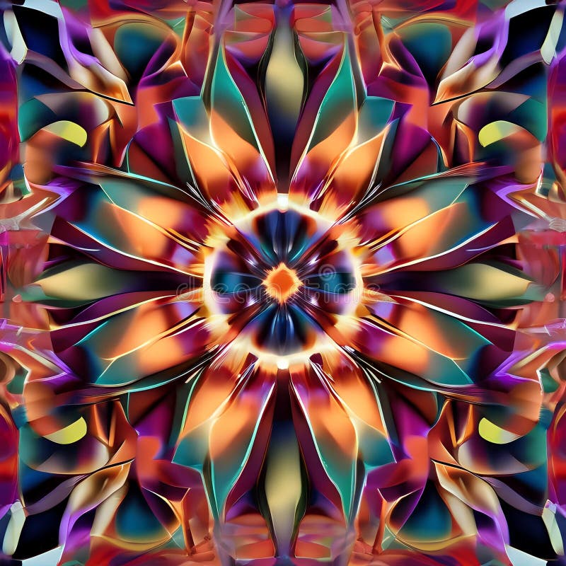 Abstract Shapes and Forms Dancing in a Kaleidoscopic Display of Motion ...