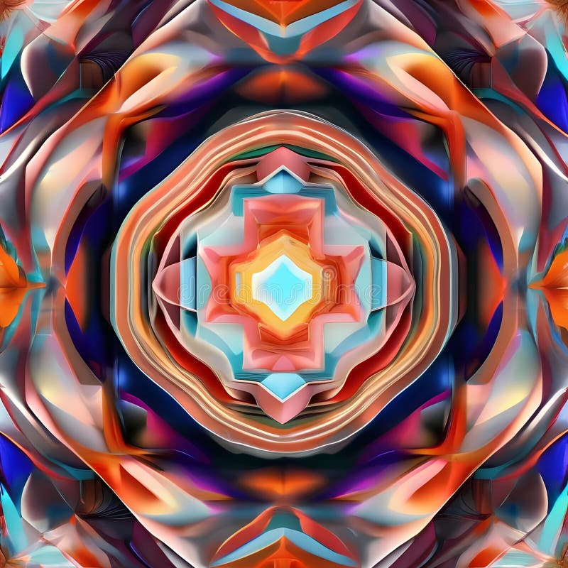 Abstract Shapes and Forms Dancing in a Kaleidoscopic Display of Motion ...