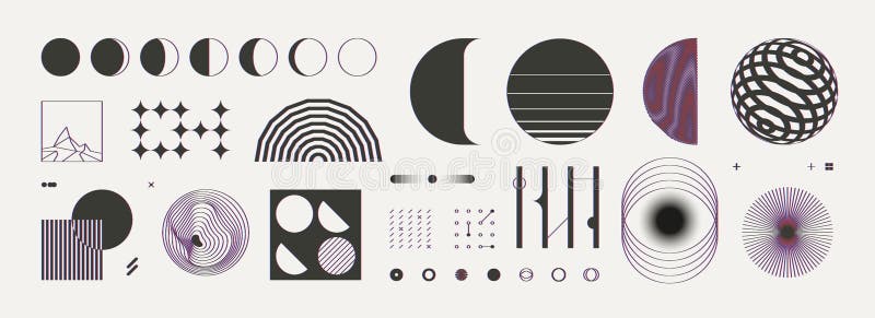 Abstract Shapes. Minimal Contemporary Design Forms and Symbols with ...