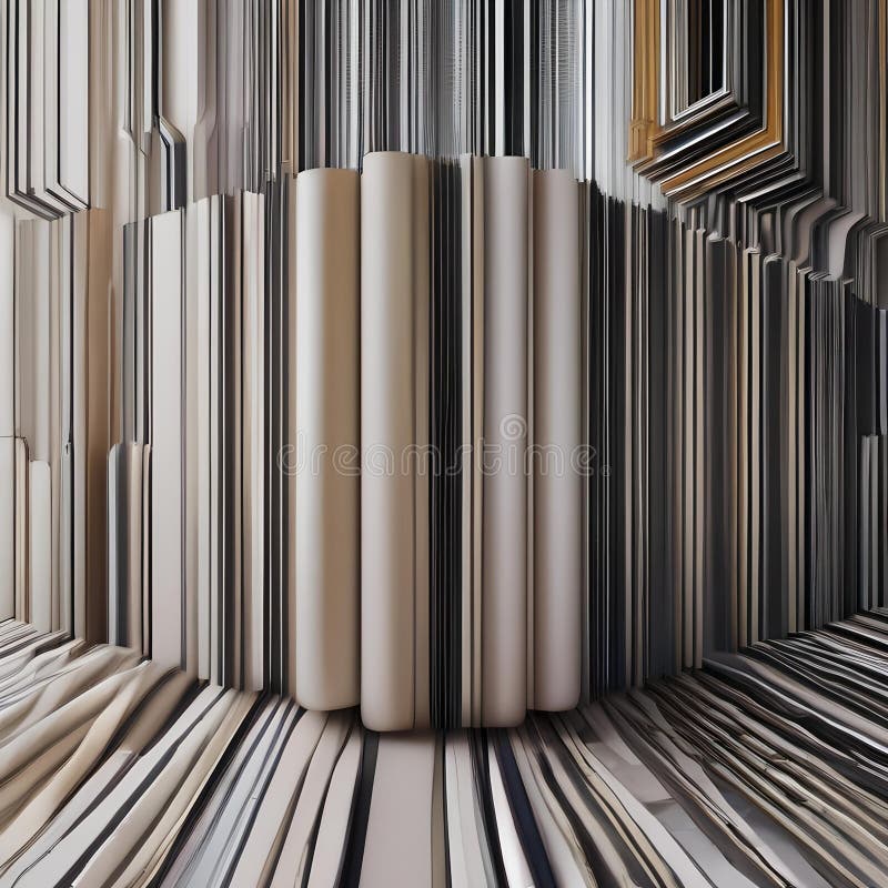 Abstract Shapes and Patterns Shifting and Changing, Creating a Sense of ...