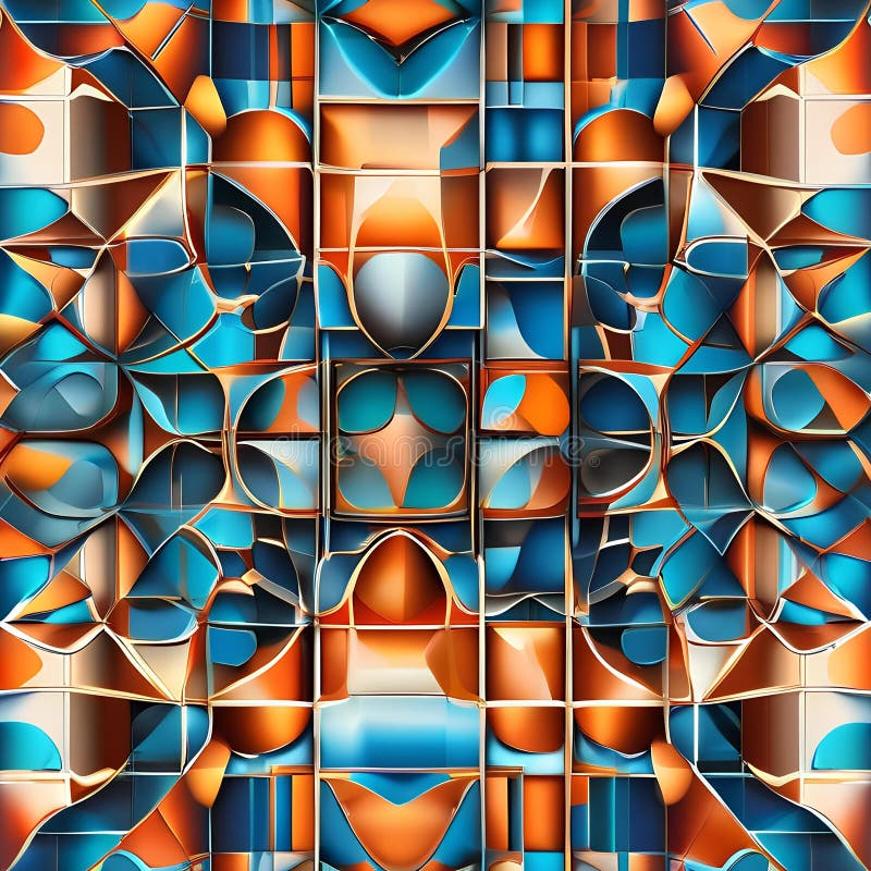 Abstract Shapes and Patterns Shifting and Changing, Creating a Sense of ...