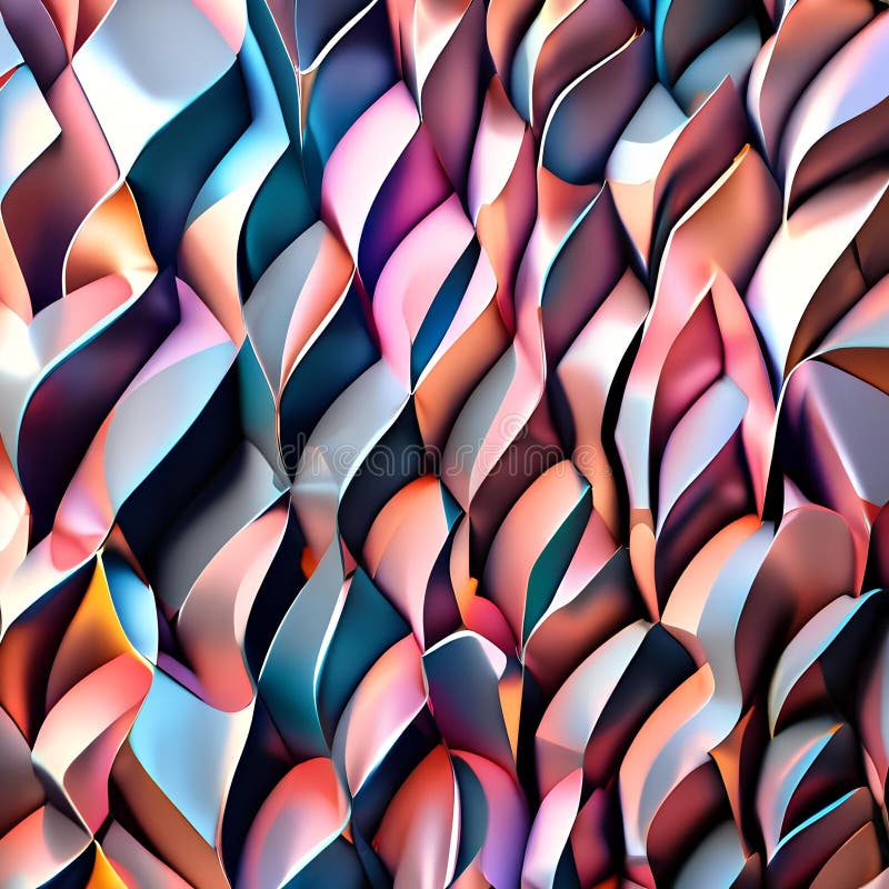 Abstract Shapes and Patterns Shifting and Changing, Creating a Sense of ...