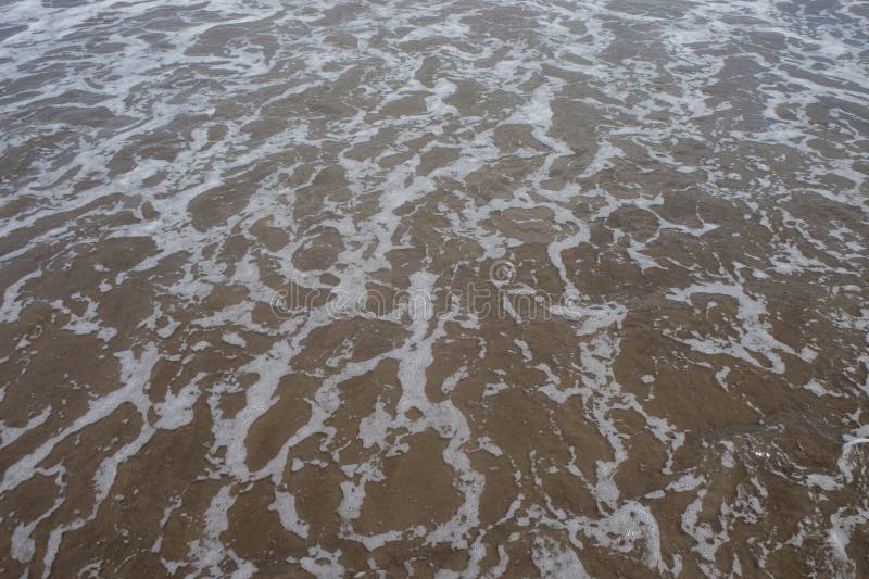 Abstract Shapes, Patterns and Textures of Wave Movement on the Beach Stock Image - Image of ...