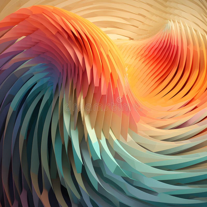 Abstract Shapes and Patterns To Convey Amplitude Variations Stock ...