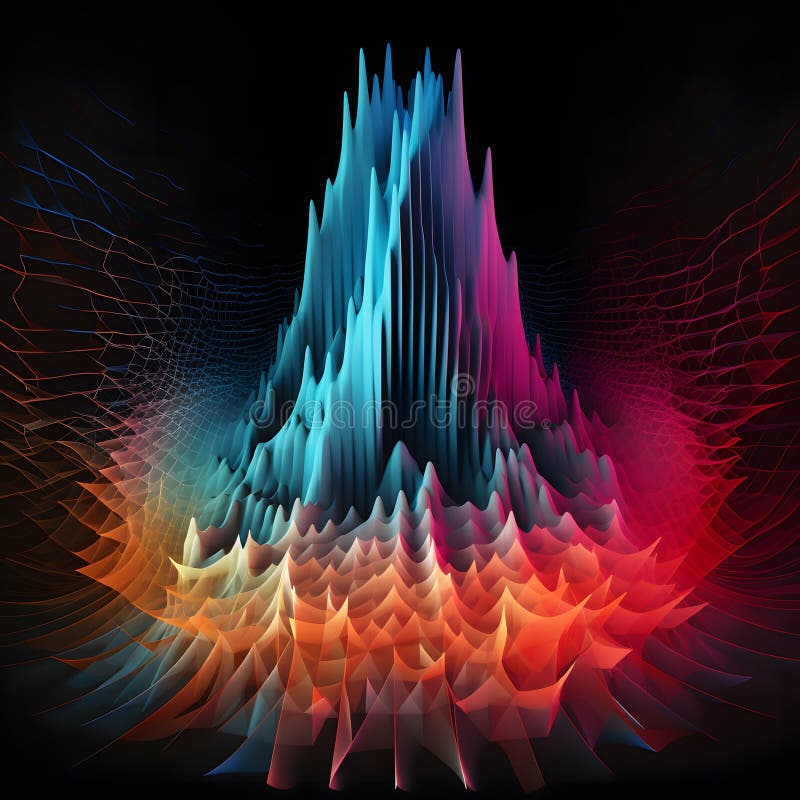 Abstract Shapes and Patterns To Convey Amplitude Variations Stock Illustration - Illustration of ...